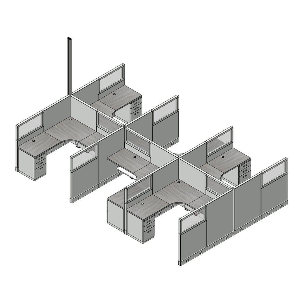 Don't buy used cubicles! - 6 x 6 L-Shaped Cubicles for Less